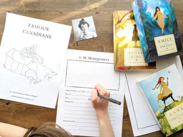 Free Notebooking Pages – Famous Canadians – Intentional Homeschooling