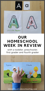Homeschool Week in Review – Volume Two – Intentional Homeschooling