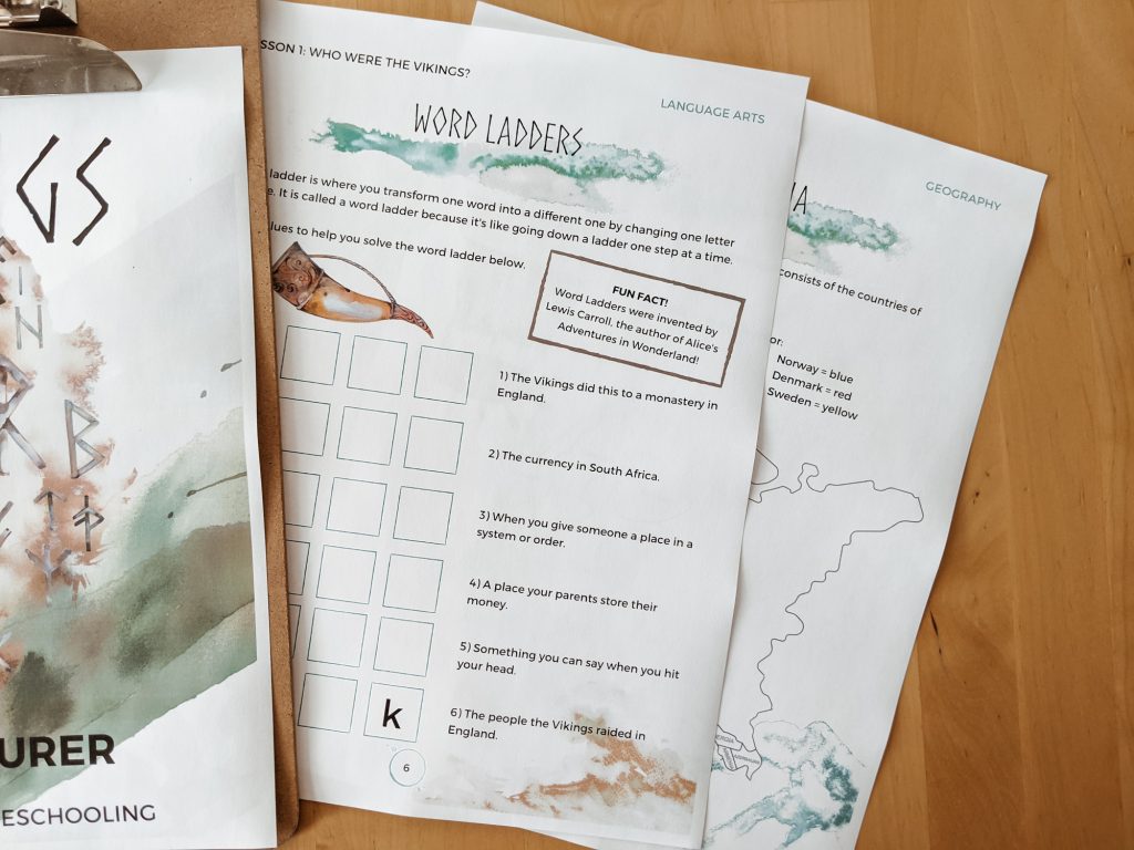 Vikings Unit Study – Intentional Homeschooling